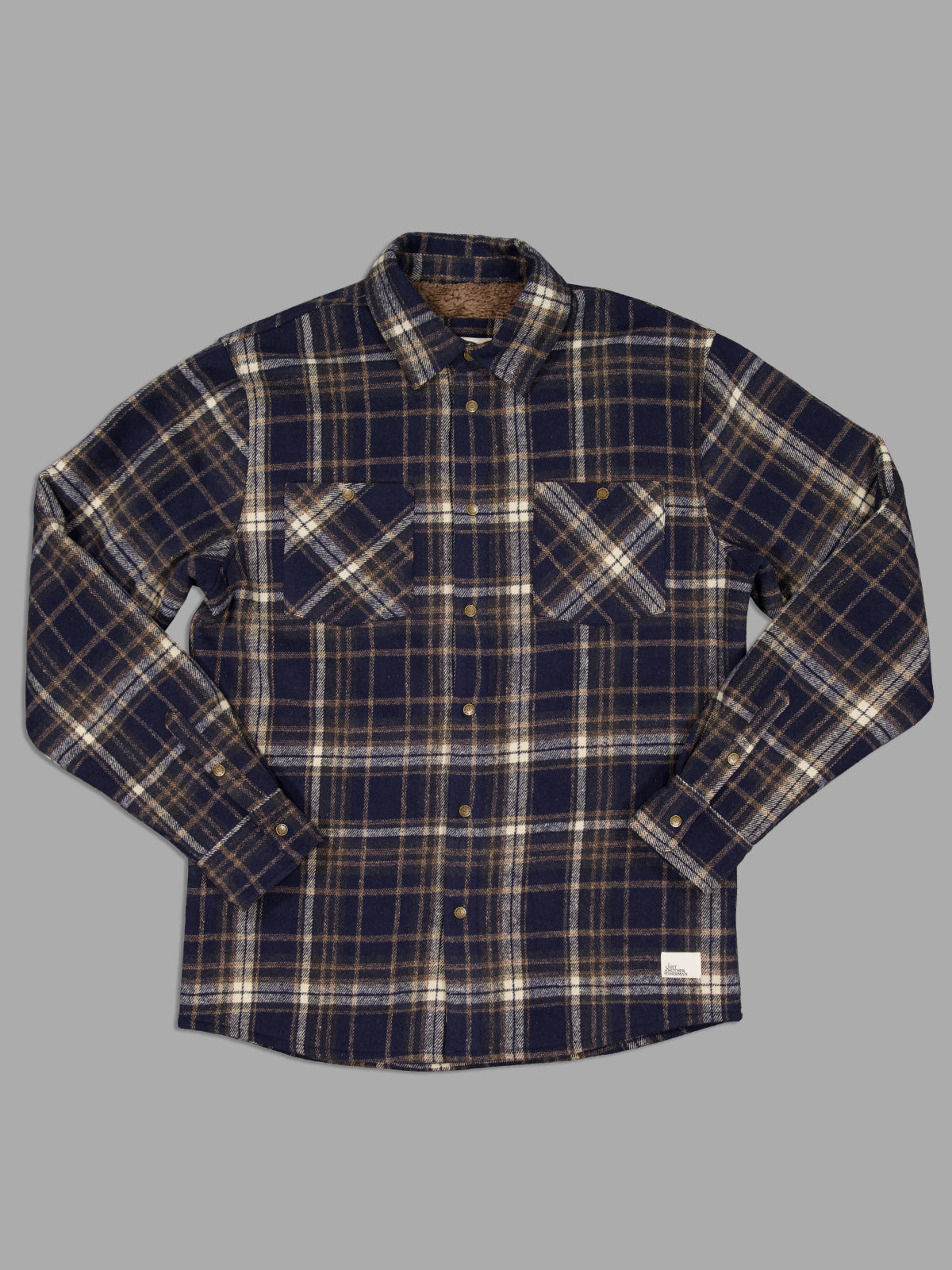 SEAPORT SHEARLING SHIRT - BLUE CHECK– Just Another Fisherman