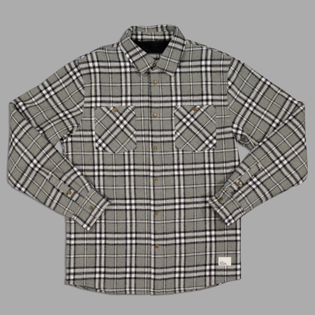 SEAPORT SHEARLING SHIRT - GREY CHECK– Just Another Fisherman
