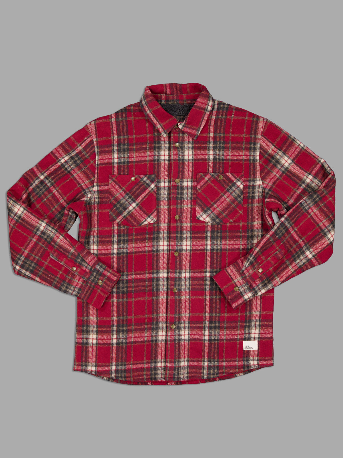 SEAPORT SHEARLING SHIRT - RED CHECK– Just Another Fisherman