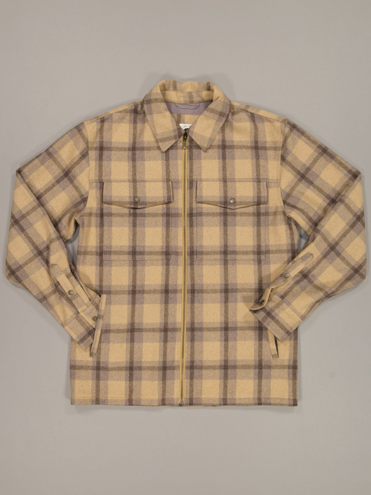CABIN JACKET - SAND CHECK– Just Another Fisherman
