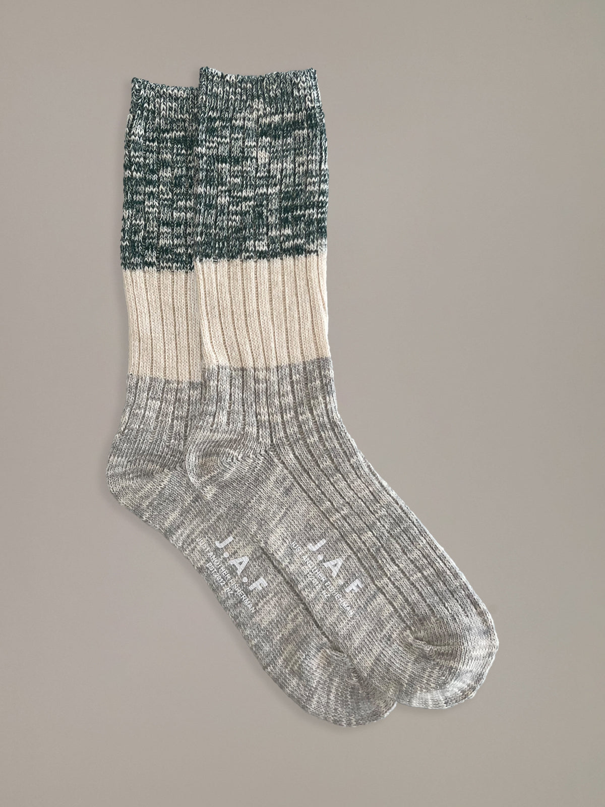 PORT SOCKS - GREEN/BEIGE/GREY– Just Another Fisherman
